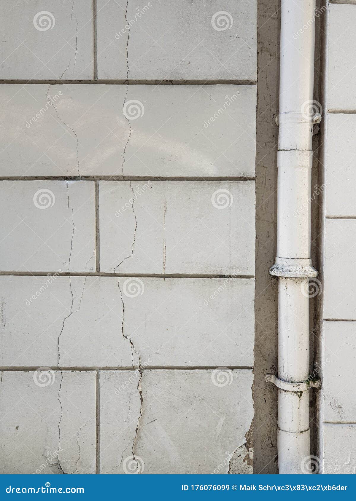 Background Texture Stone Wall of Bricks and a Gutter Stock Image ...