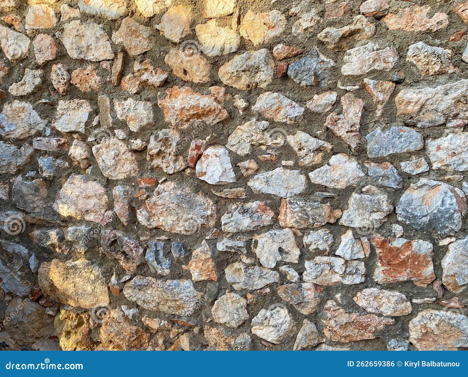 Background, Texture, Stone Wall of Round Stones Cobblestones Bricks ...