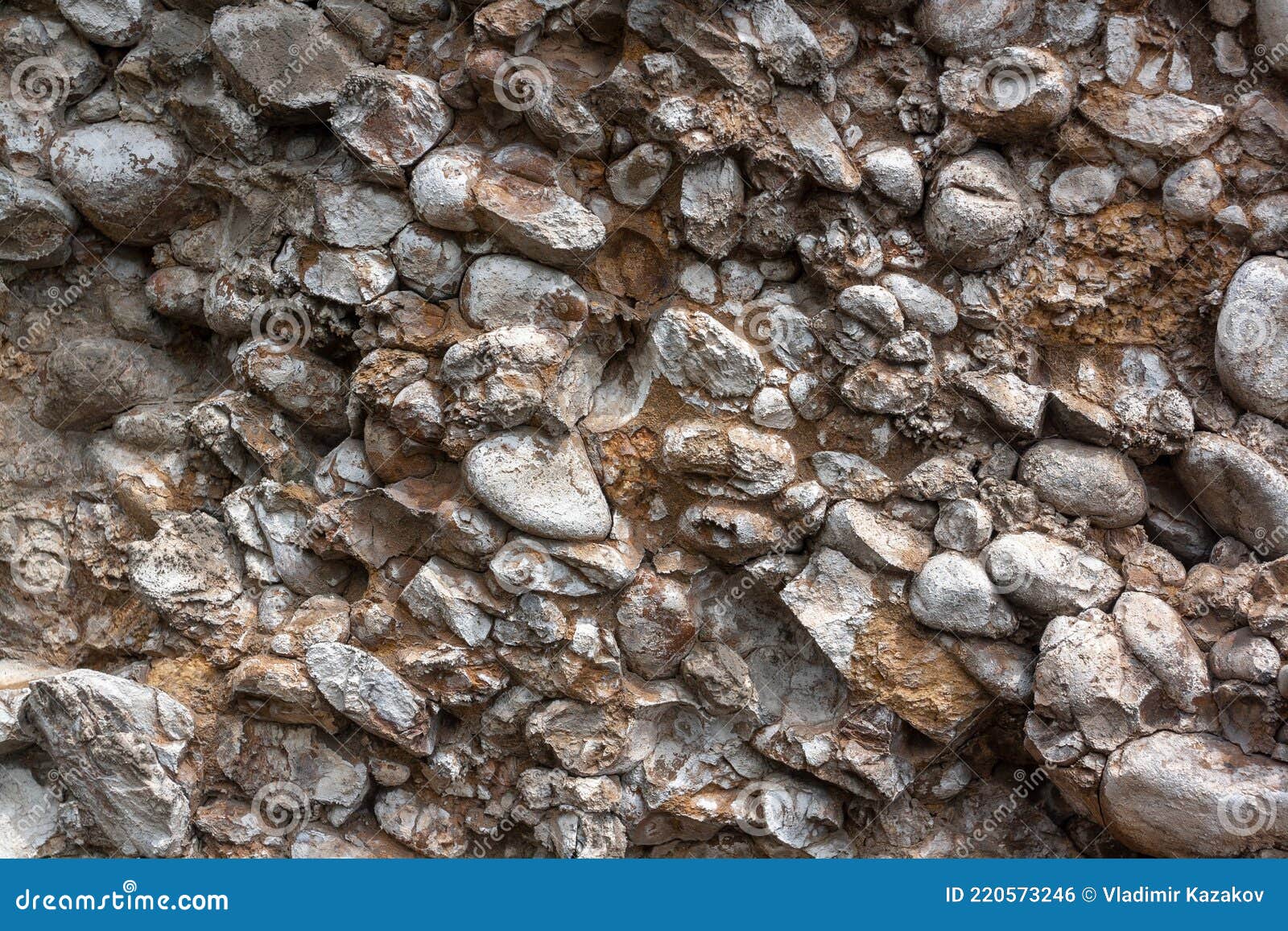 Background Texture from Stones in Crumbling Rock. Stock Photo - Image ...