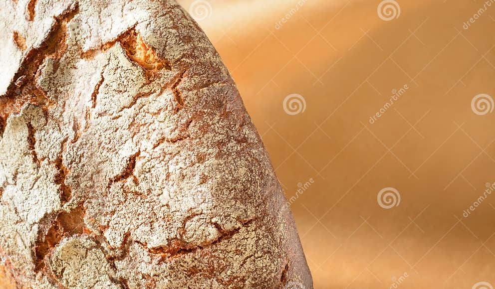 Background with the Texture of the Surface of Rye Bread with Copy Space ...