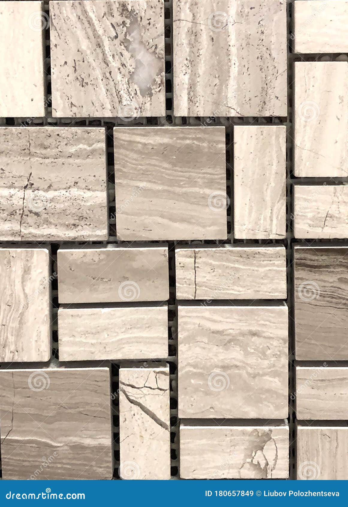 Background, Texture for Tile Beige Mosaic Stock Image - Image of ...
