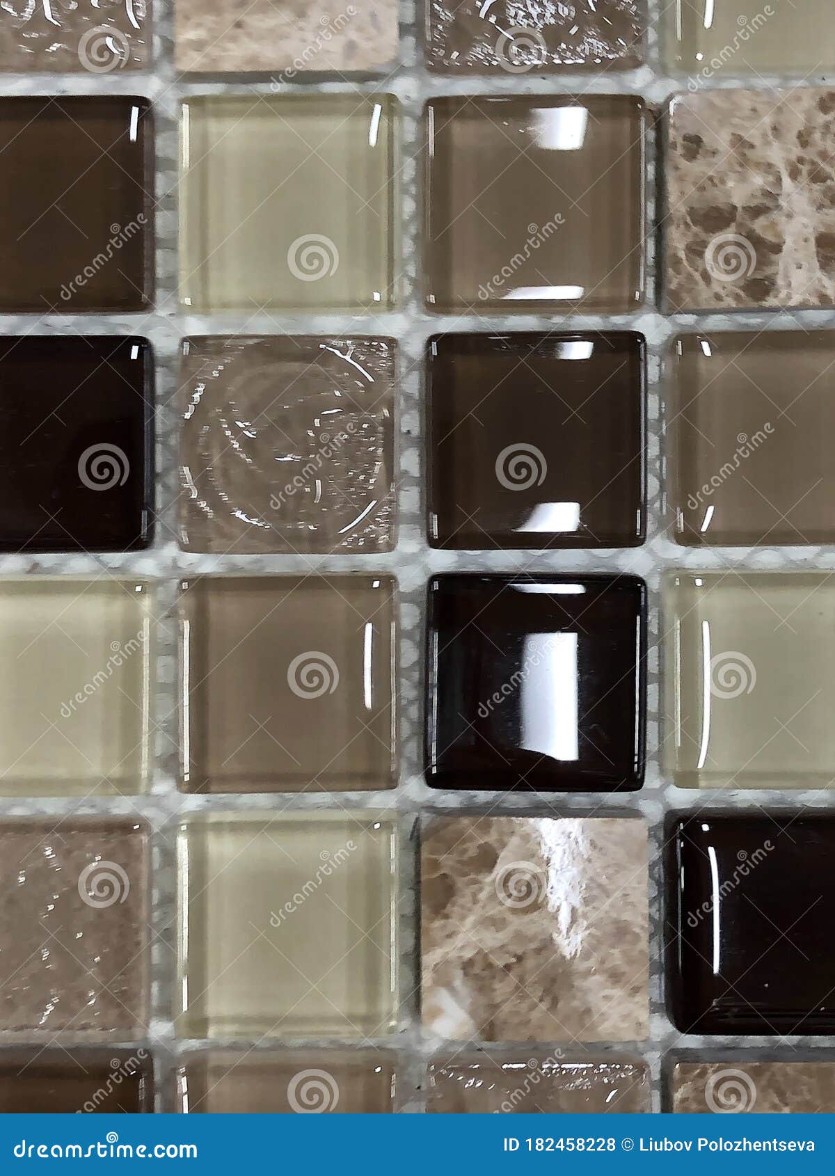 Background, Texture for Tile Beige Mosaic Stock Photo - Image of ...
