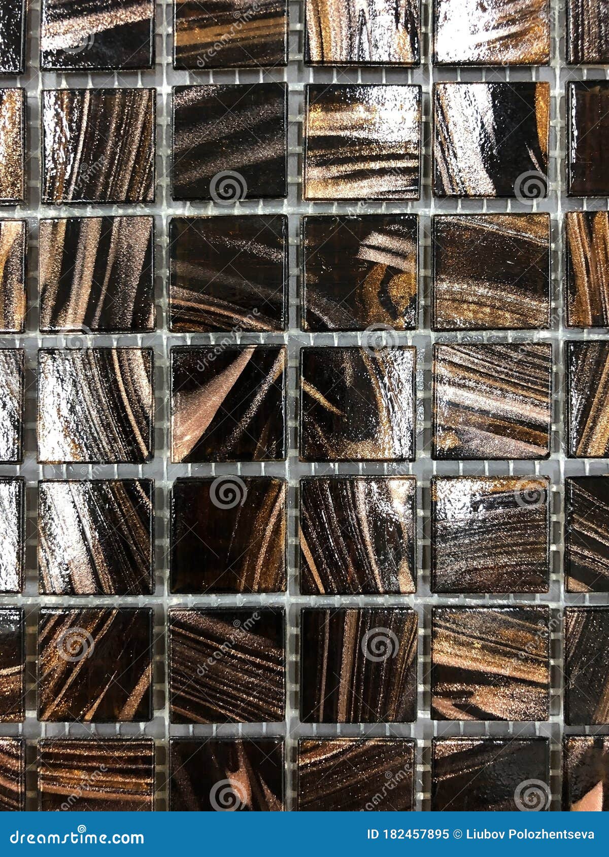 Background, Texture Tile Wall Bronze-colored, Multi-colored, Mosaic ...