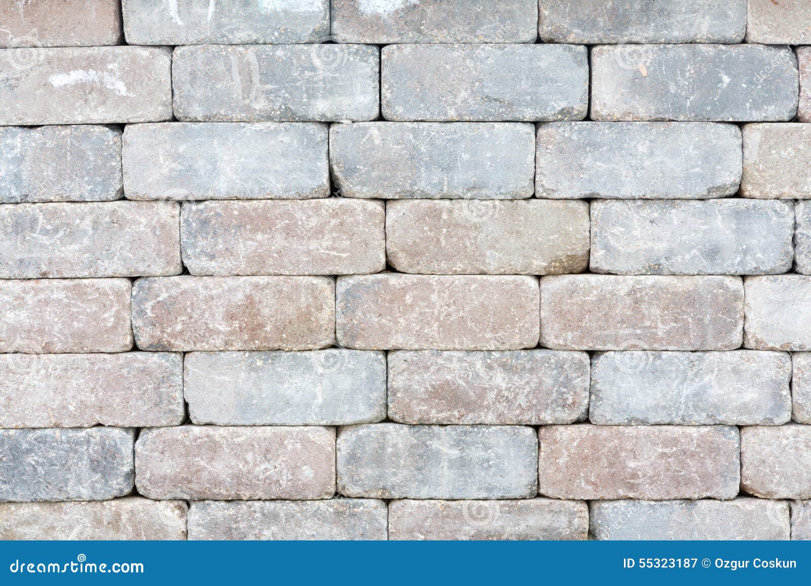 Background Texture of a Tumbled Brick Wall Stock Image - Image of ...