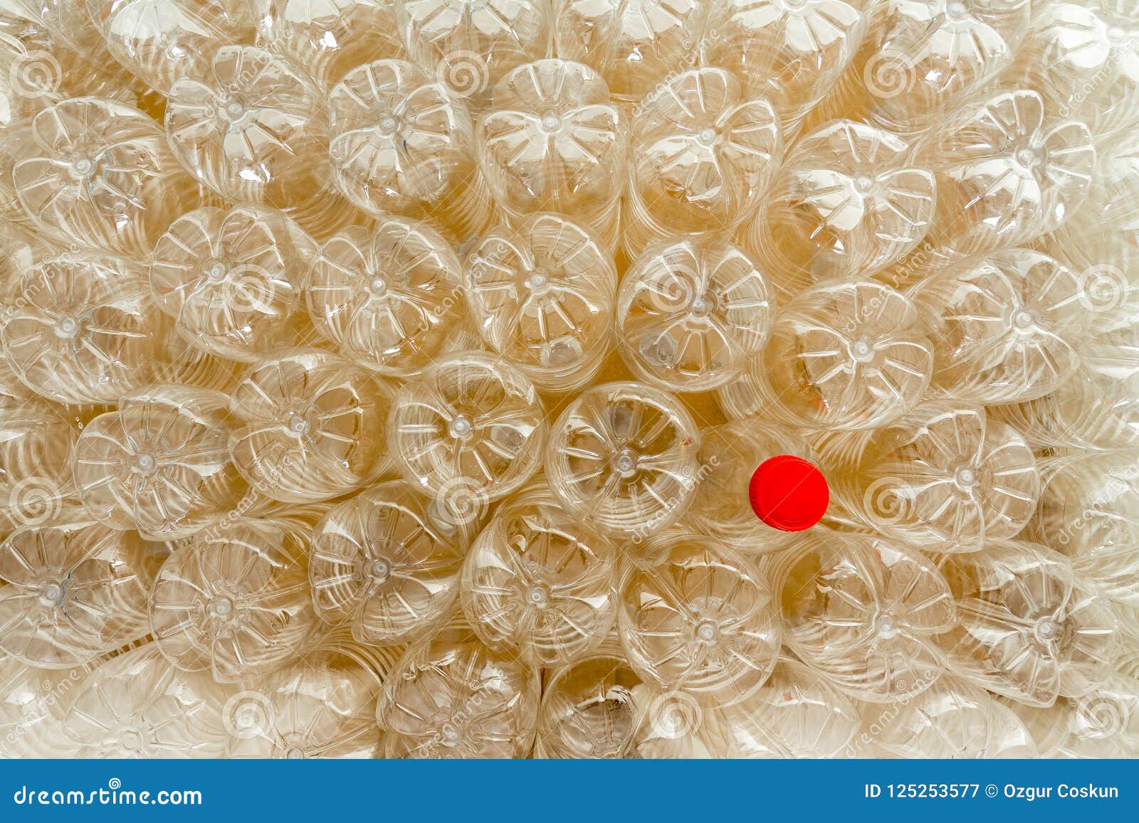 Background Texture of Upended Plastic Bottles Stock Image - Image of ...