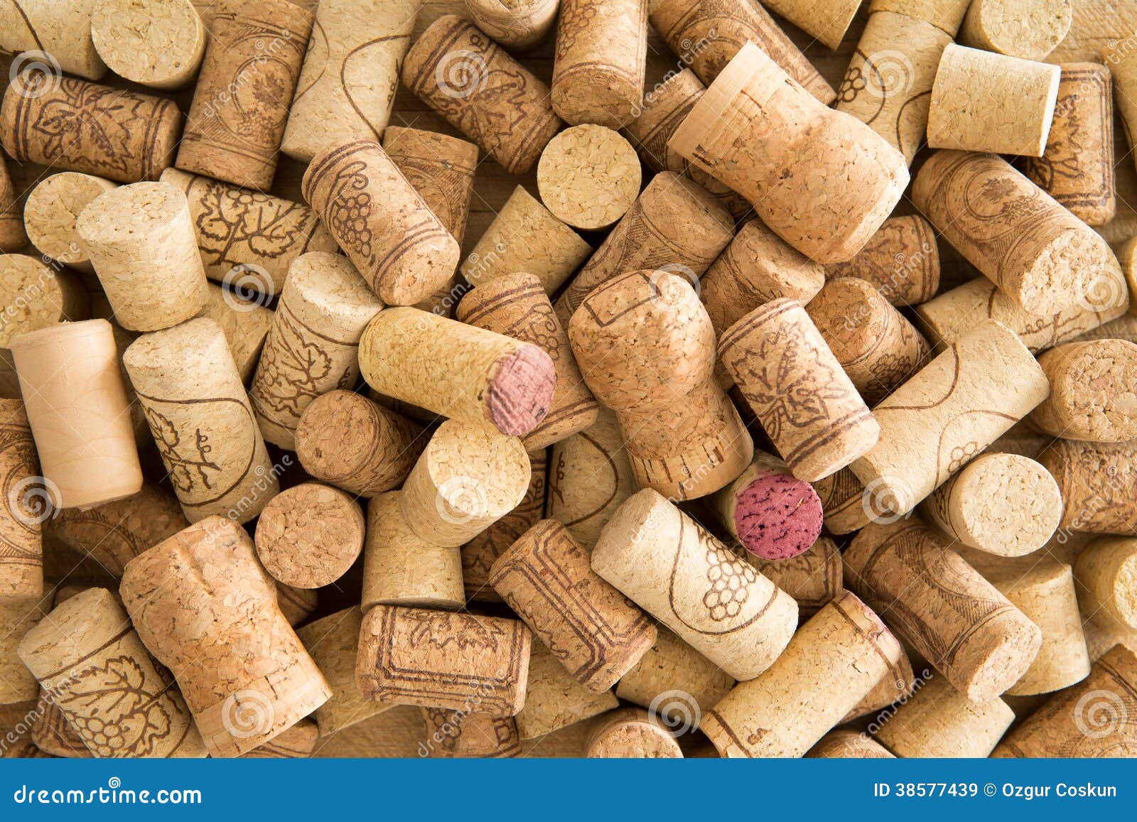 Background Texture of Used Wine Corks Stock Image - Image of porous ...