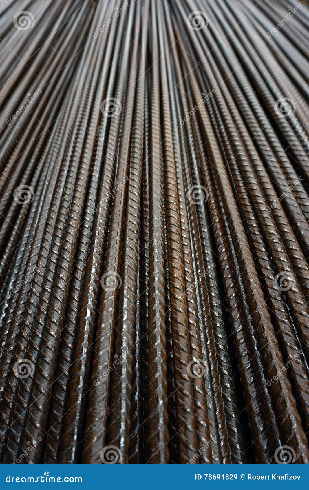 Background, Texture of the Vertical Armature Rods Stock Image - Image ...