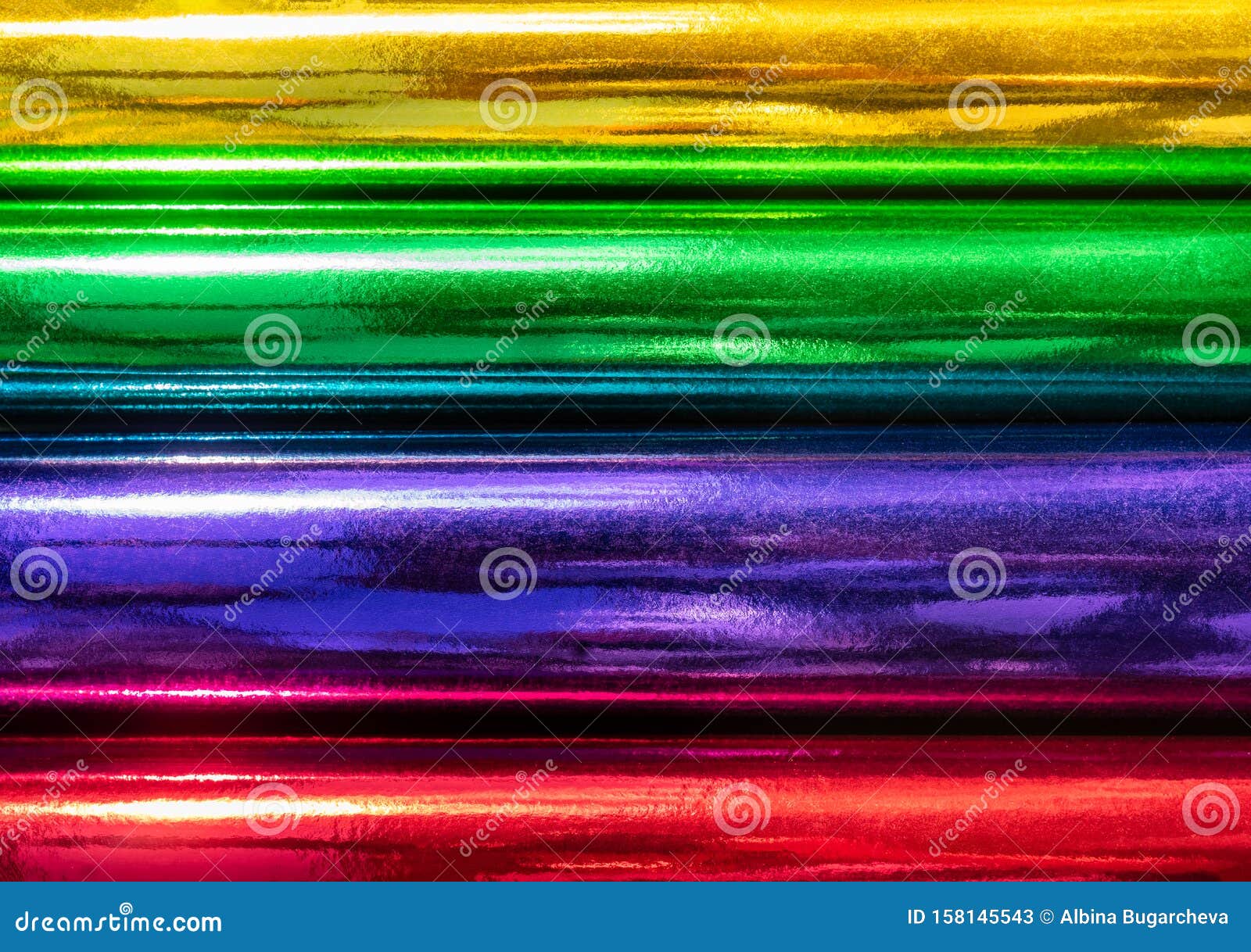 Background Texture of Colored Horizontally Folded Foil Paper Stock ...