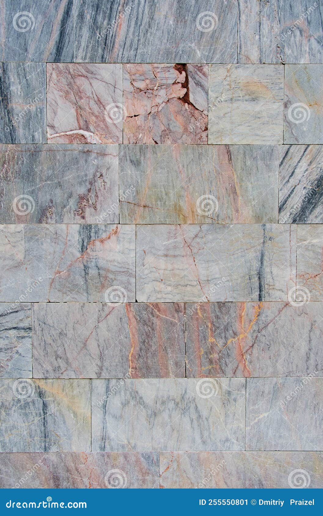 Background and Texture Wall Finished with Marble Tiles Stock Image ...