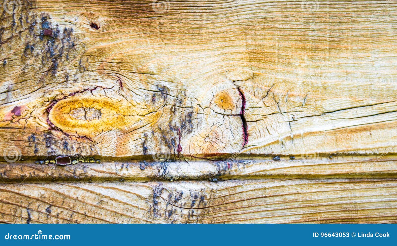 Background Texture Weathered Wood with Knot Stock Image - Image of ...