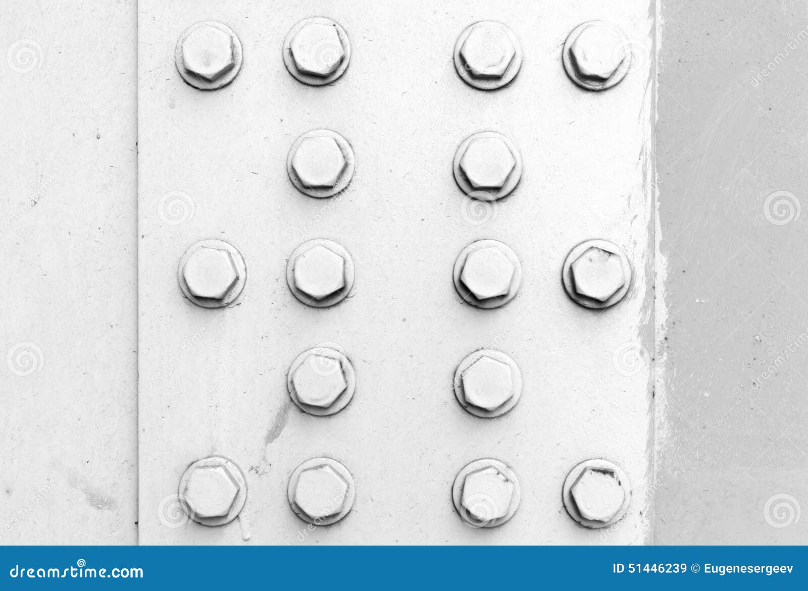 Background Texture of White Bolts and Nuts Stock Image - Image of macro ...