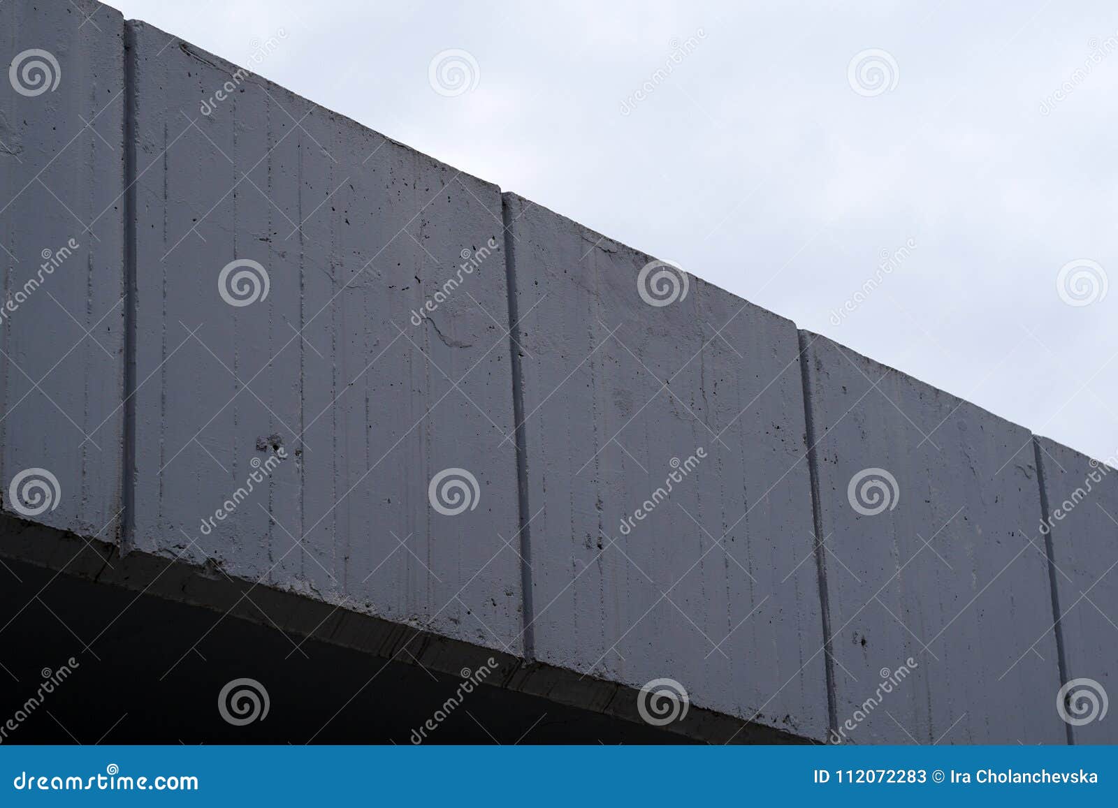 White Concrete Wall Made of Blocks Stock Image - Image of grey, design ...