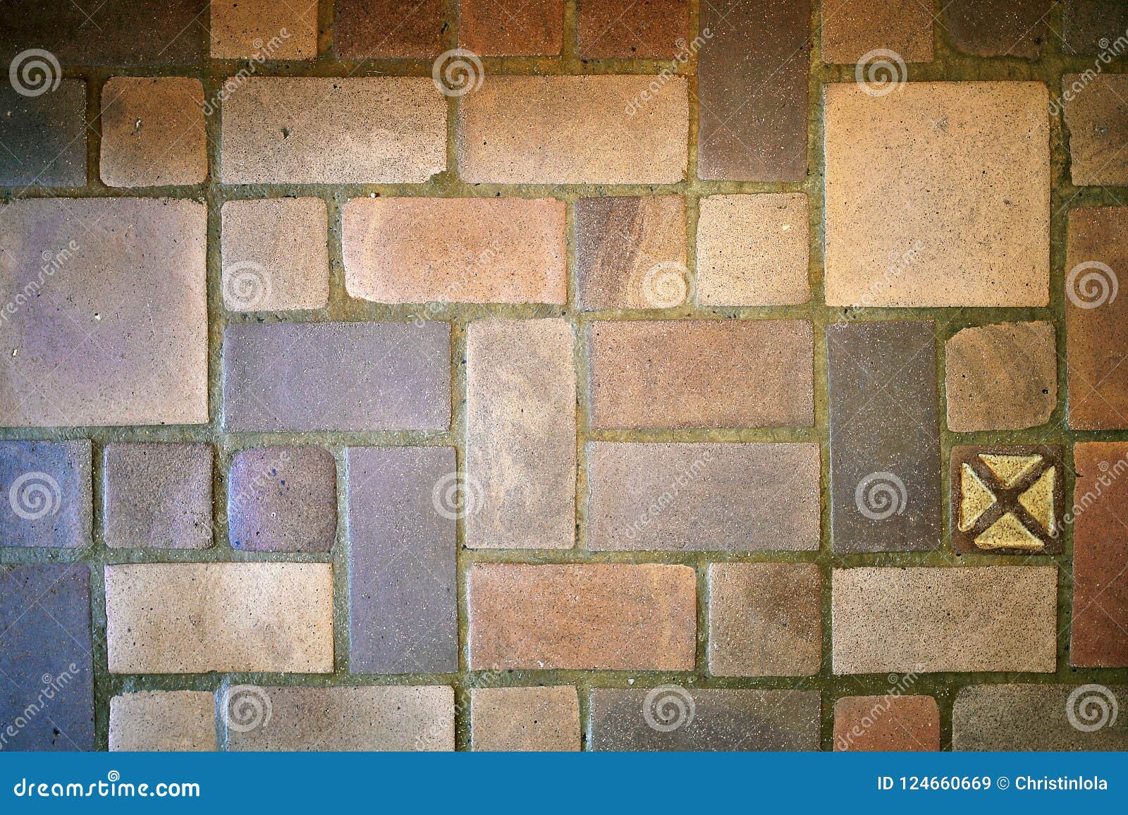 Textured Background of Old 1920`s Stone and Brick Mansion Floor Stock ...