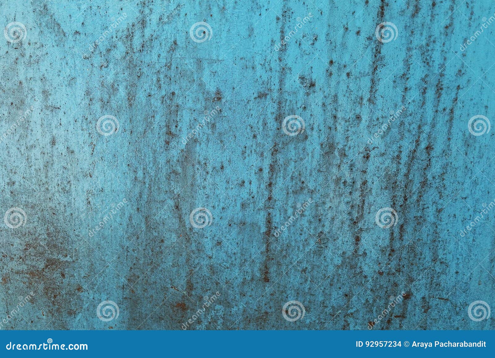 Background Textured of Old Rusted Blue Grunge Metal Stock Photo - Image ...