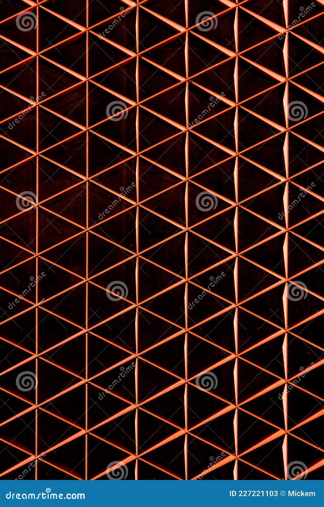 Triangle Shape Metal Grid Pattern Stock Image - Image of mesh, model ...