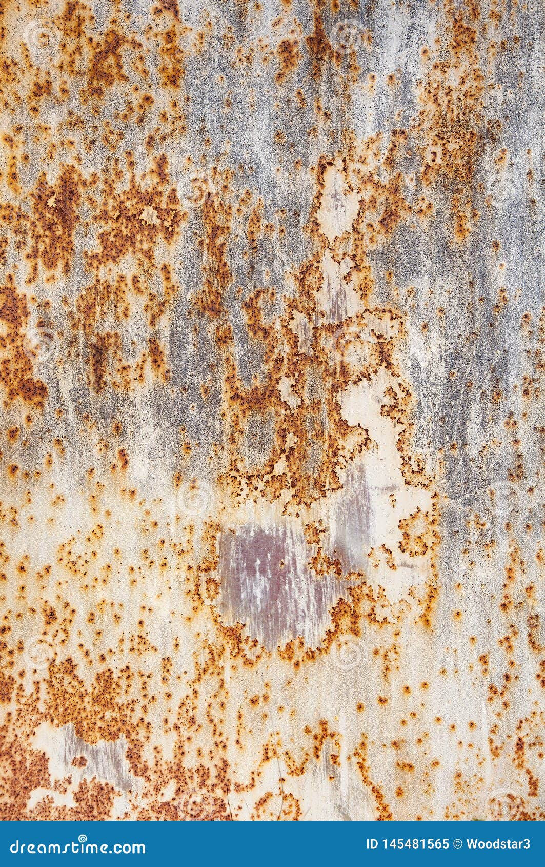 Background Texture of Old Rusty Damaged Metal. Remains of Multi-colored ...