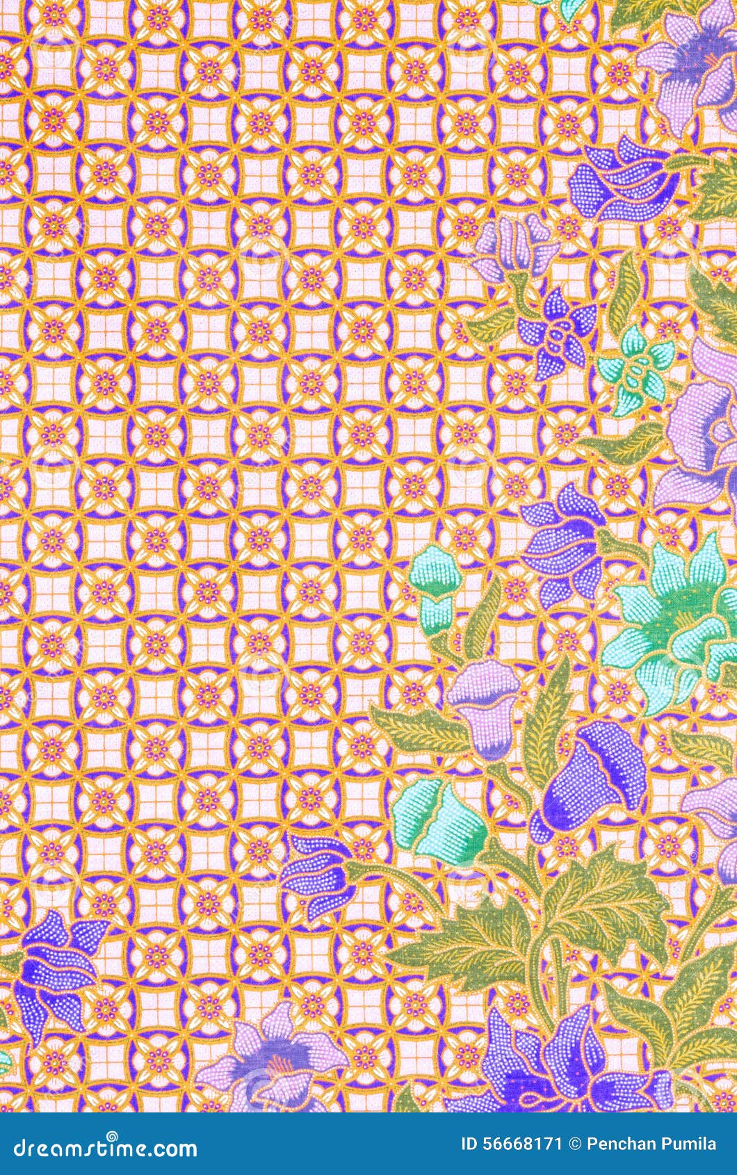 Background of Thai Style Fabric. Stock Image - Image of abstract, hand ...