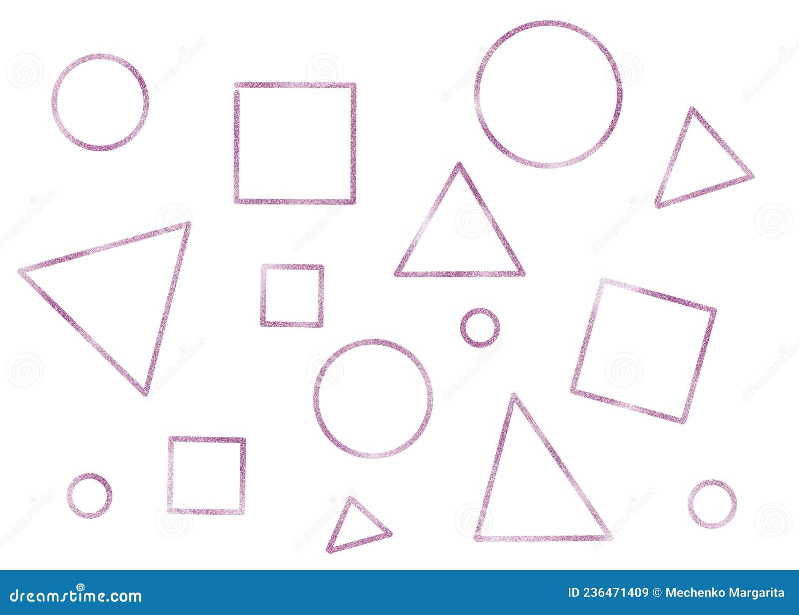 Background with Themed Shapes that Kids Can Color Stock Illustration ...