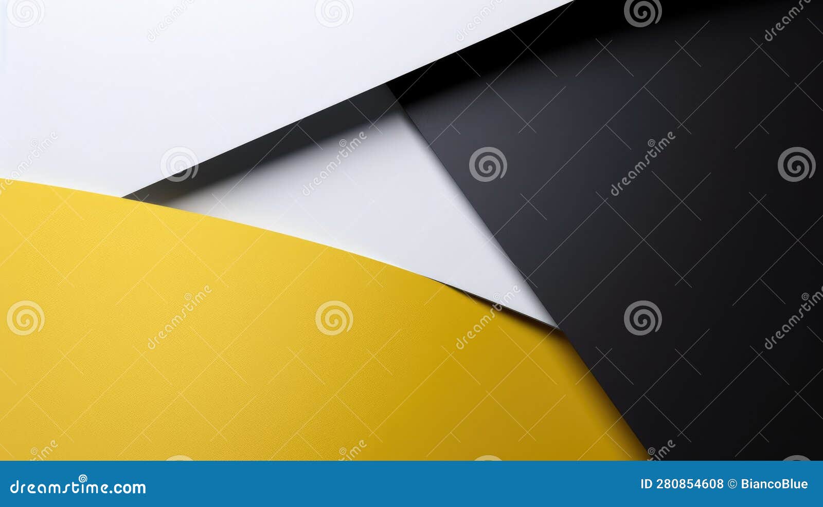 Background of Three Colors Modern Design, Black, White and Yellow ...