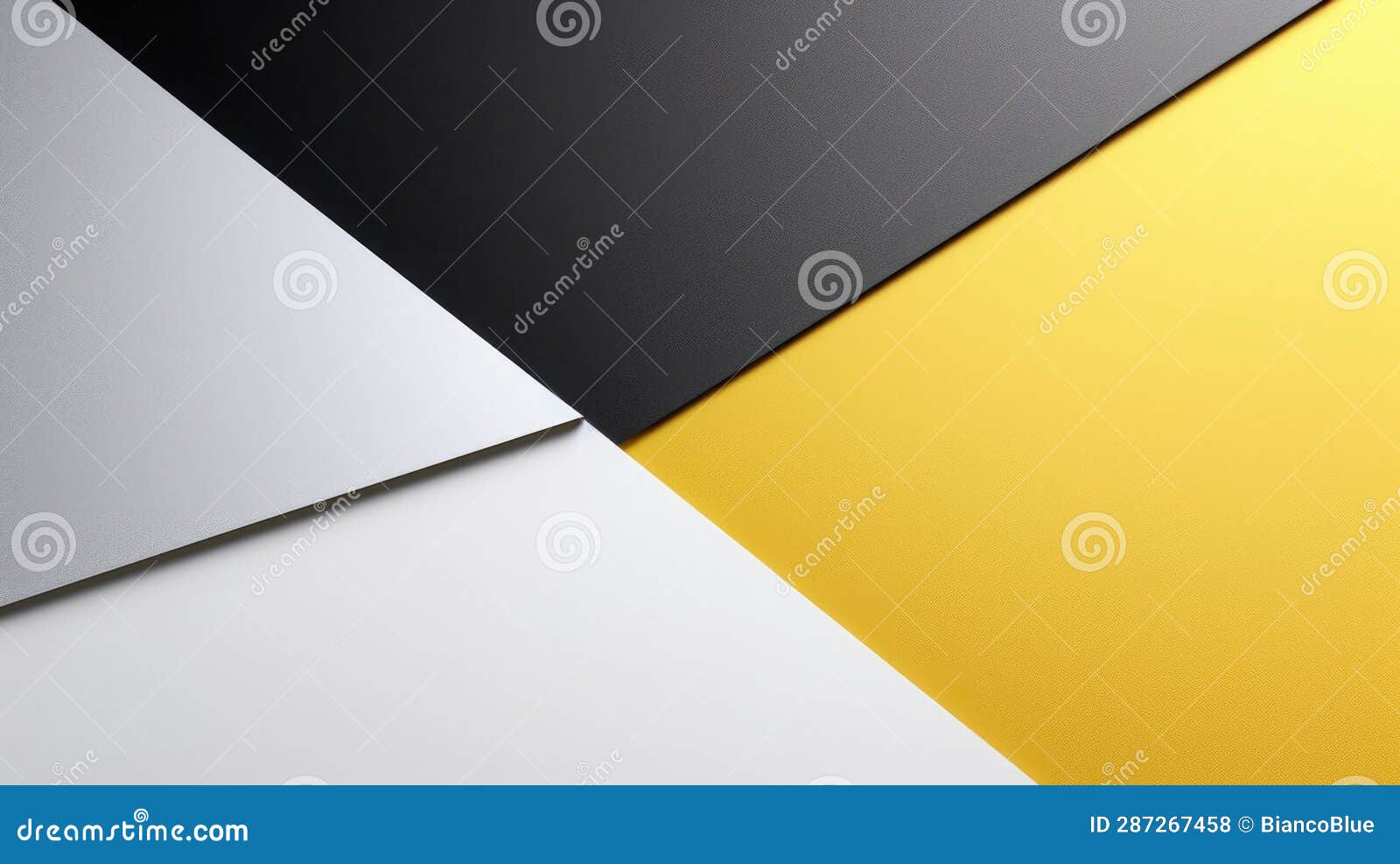 Background of Three Colors Modern Design, Black, White and Yellow ...