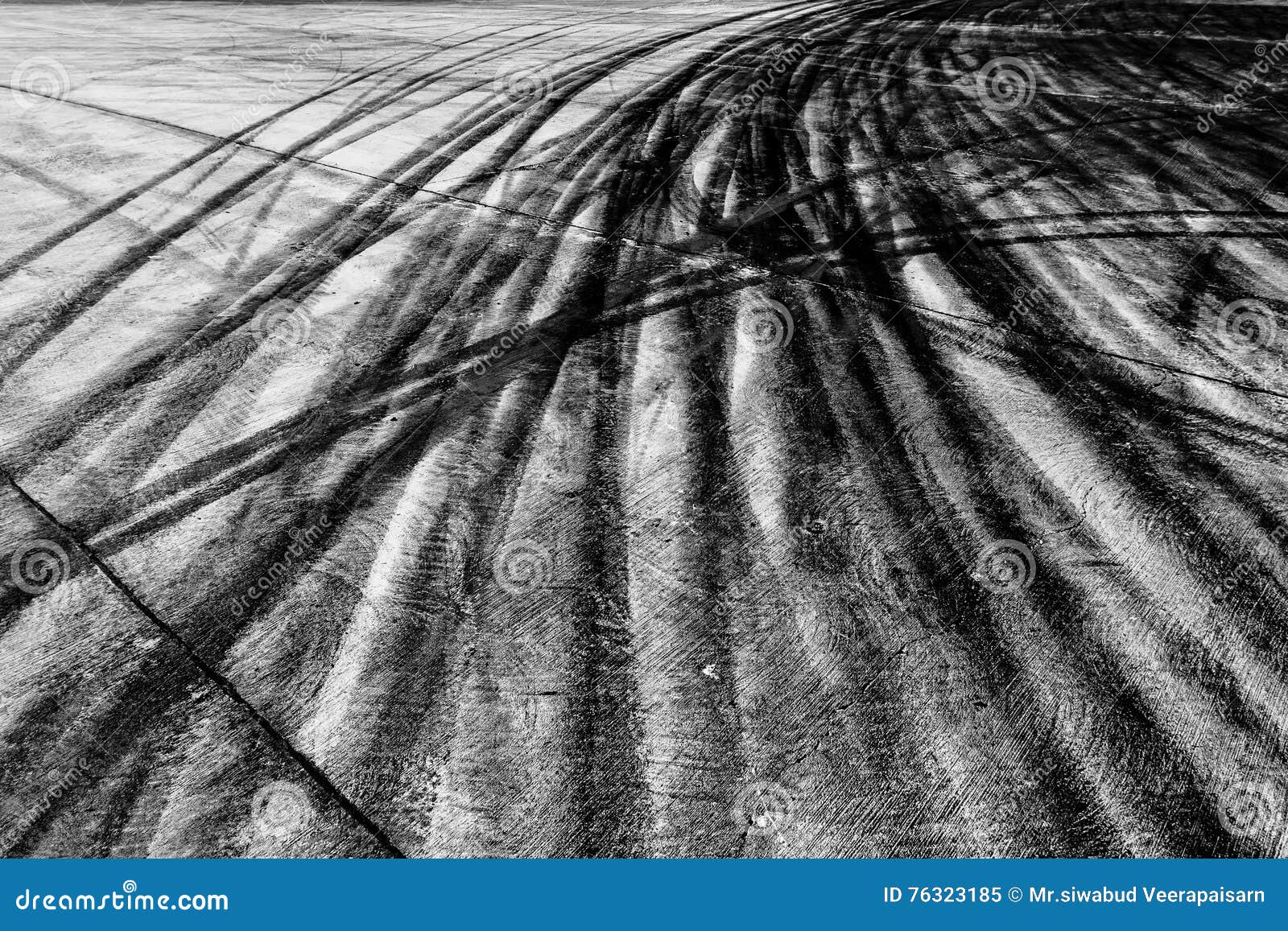 Background with Tire Marks on Road Track Stock Image - Image of black ...