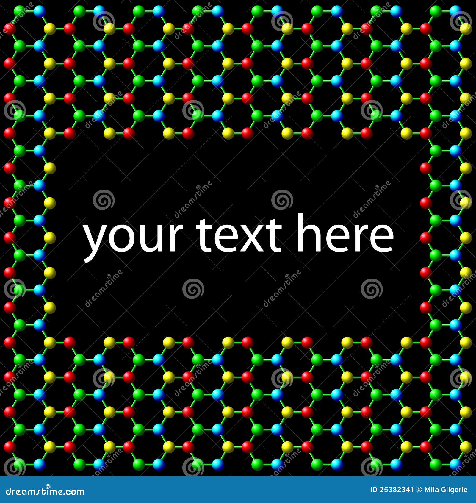 Background To the Atomic Bond Stock Vector - Illustration of micro ...