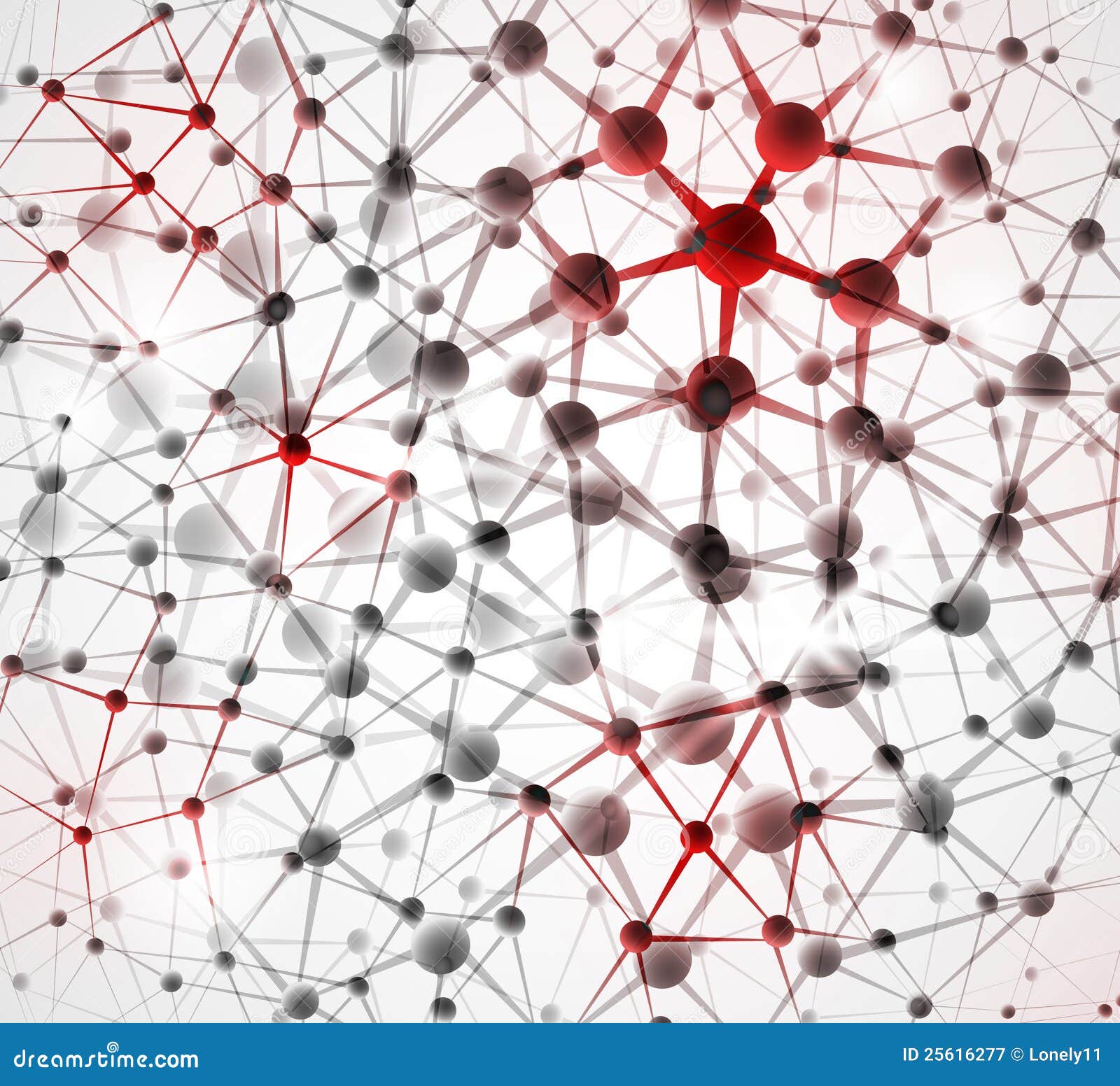 Background To the Molecular Structure Stock Vector - Illustration of ...