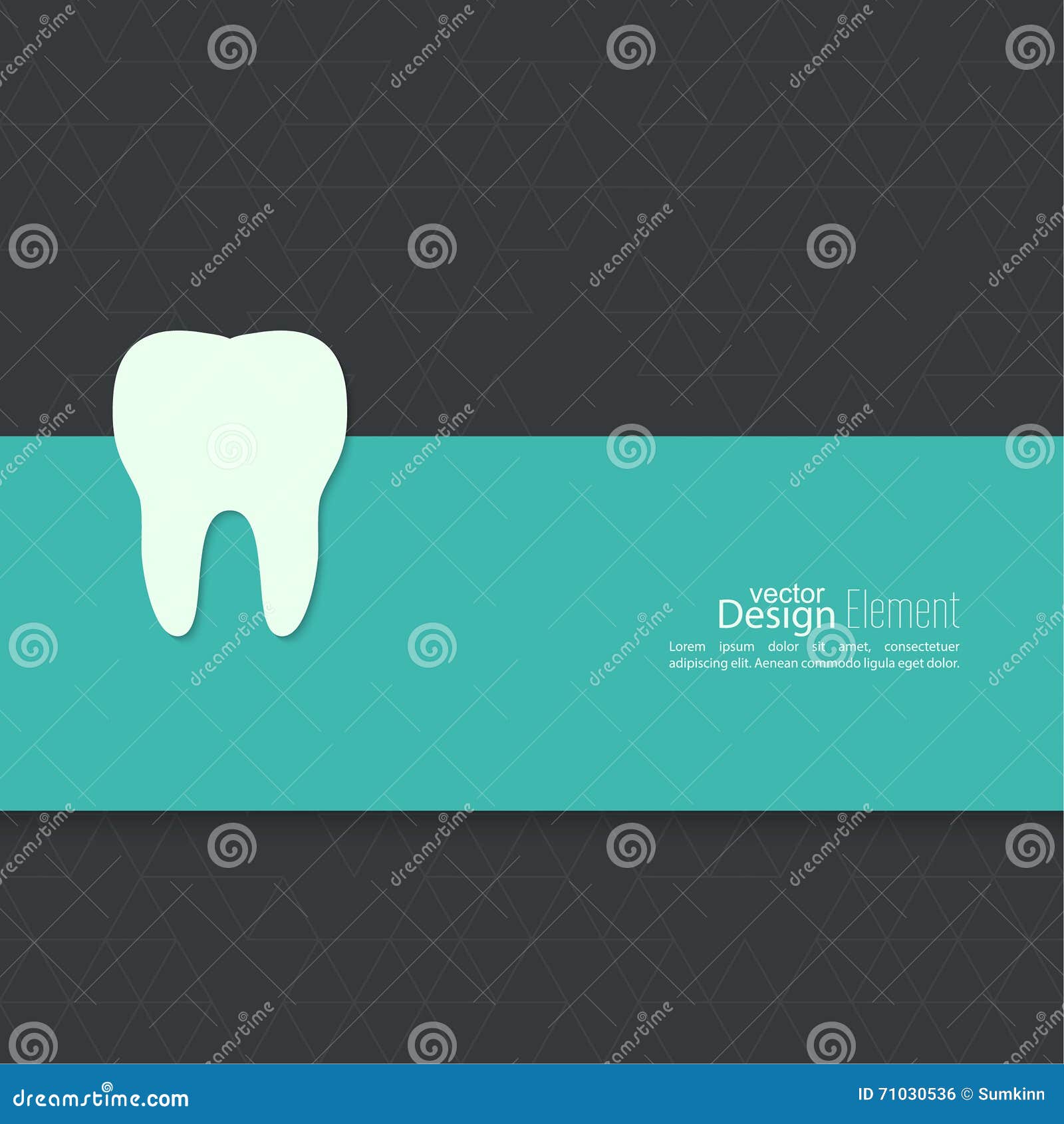 Background with tooth. stock vector. Illustration of icon - 71030536
