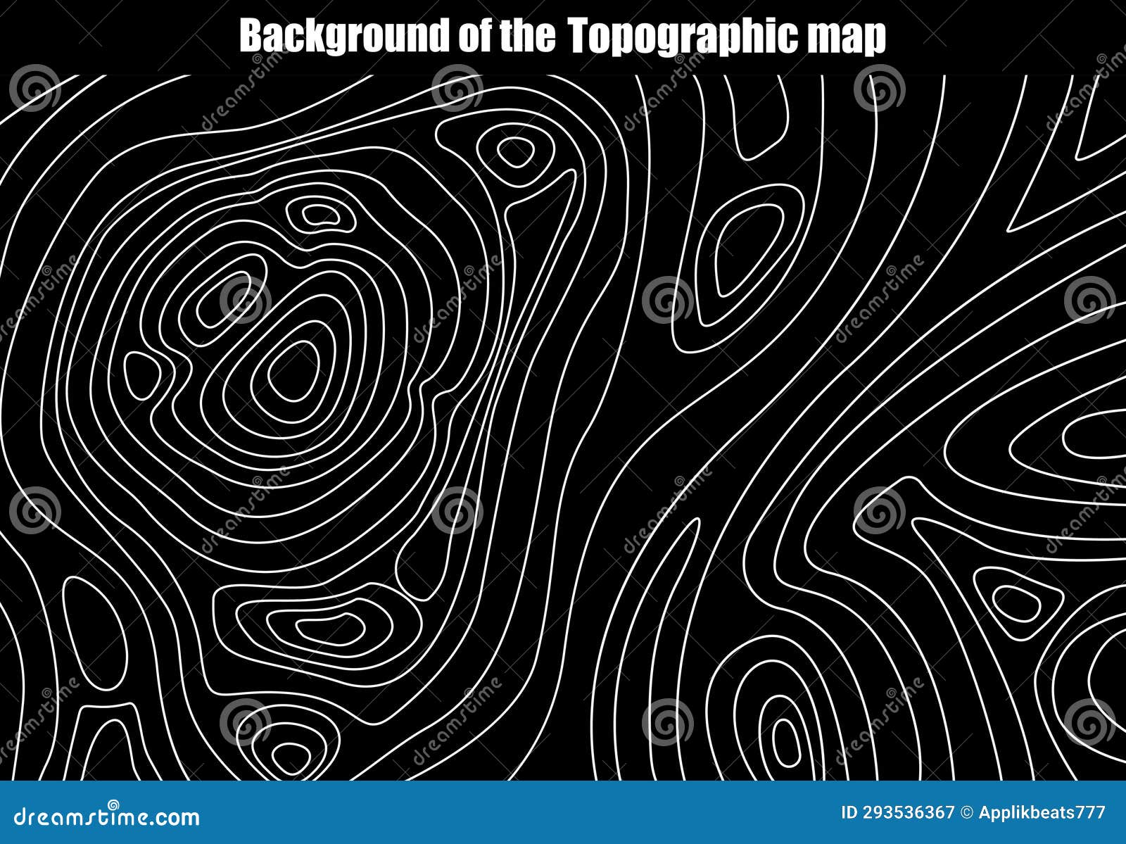 Background of the Topographic Map Stock Vector - Illustration of white ...