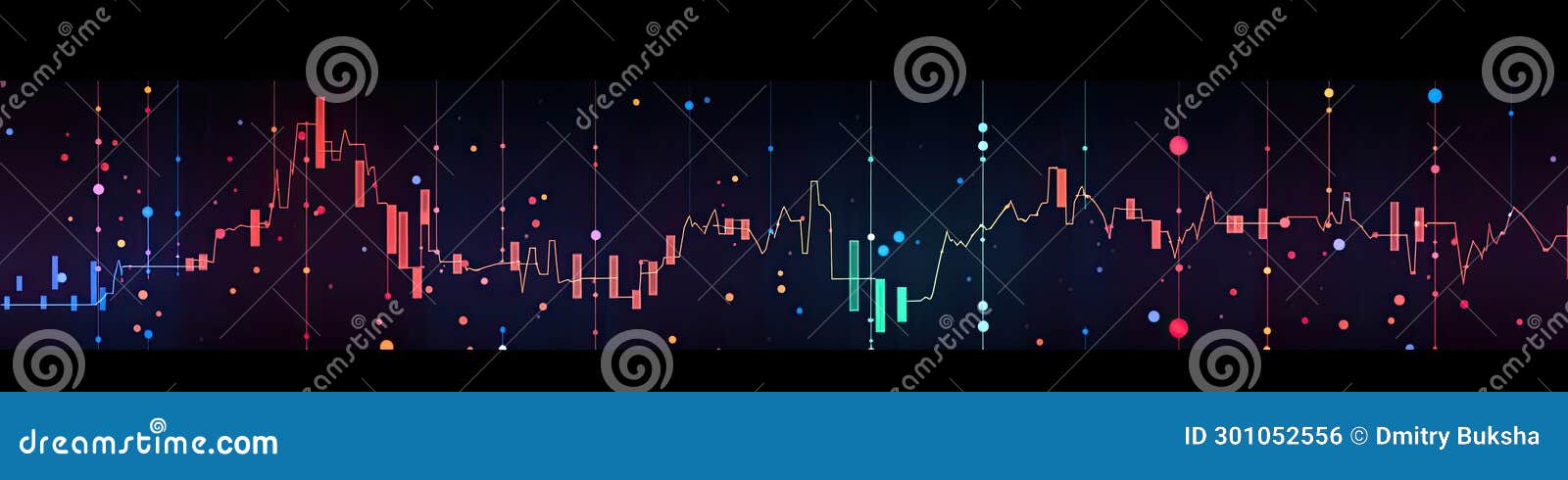 Background Trader Chart with, Banner Stock Illustration - Illustration ...