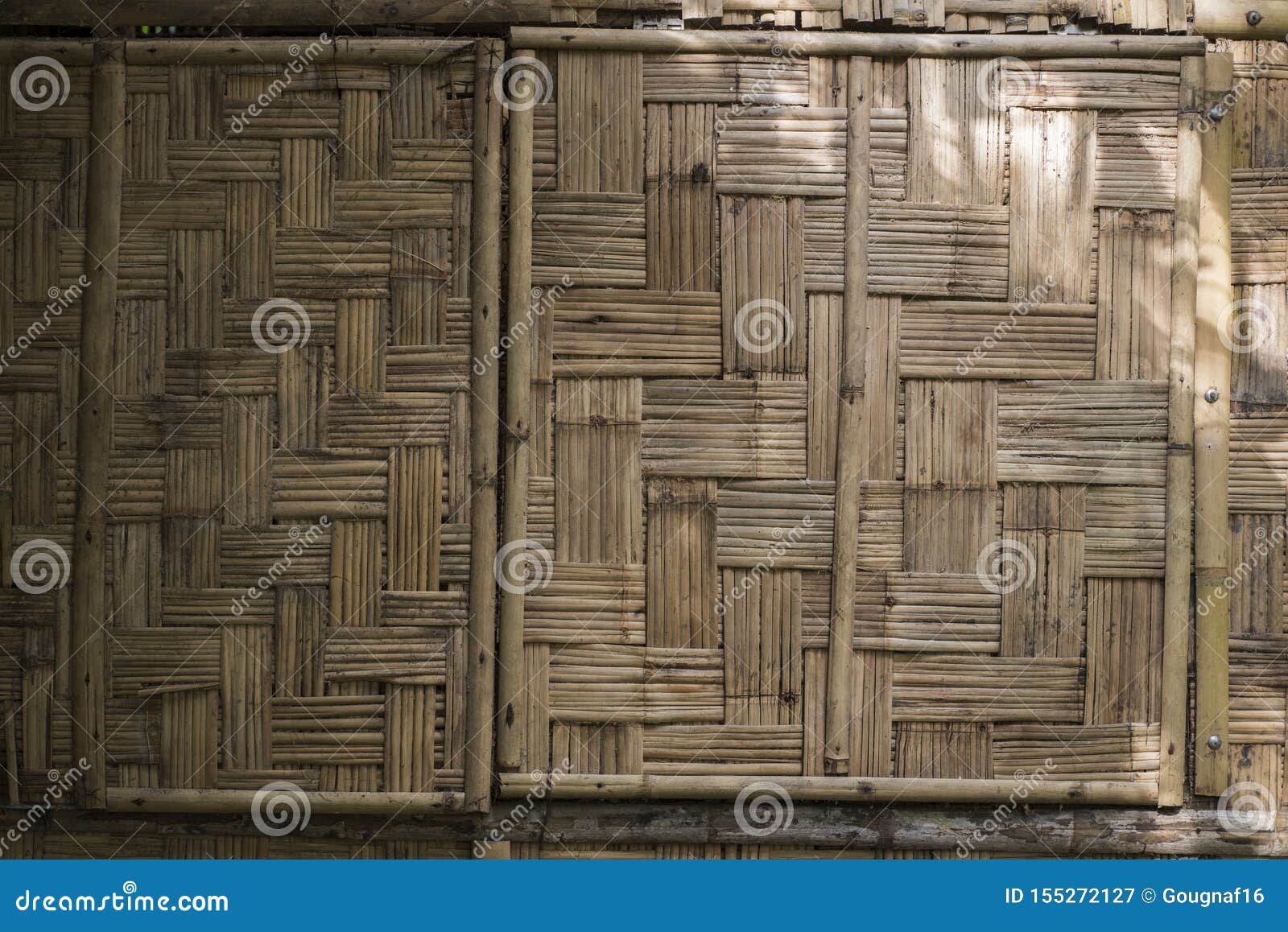 Background of a Traditional Woven Bamboo Mat Wall Stock Image - Image ...