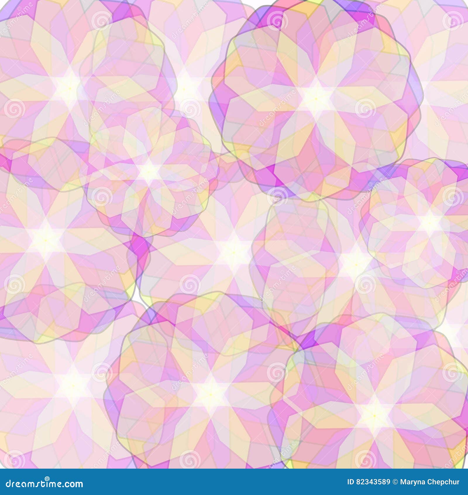 Background with Translucent Colored Flowers Stock Vector - Illustration ...