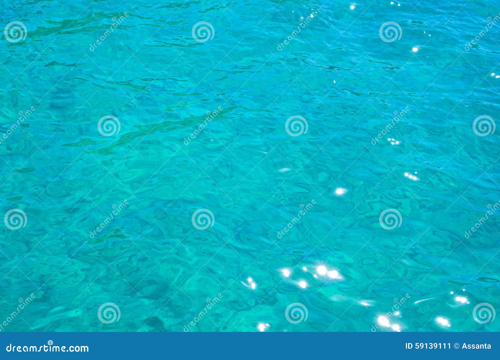Background of Transparent Azure Sea Water Top View Stock Image - Image ...