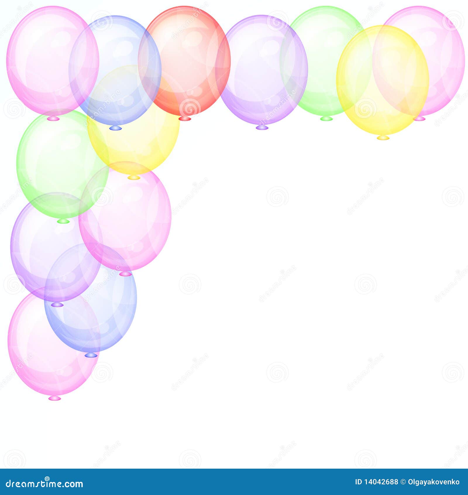Background with Transparent Balloons. Stock Vector - Illustration of ...