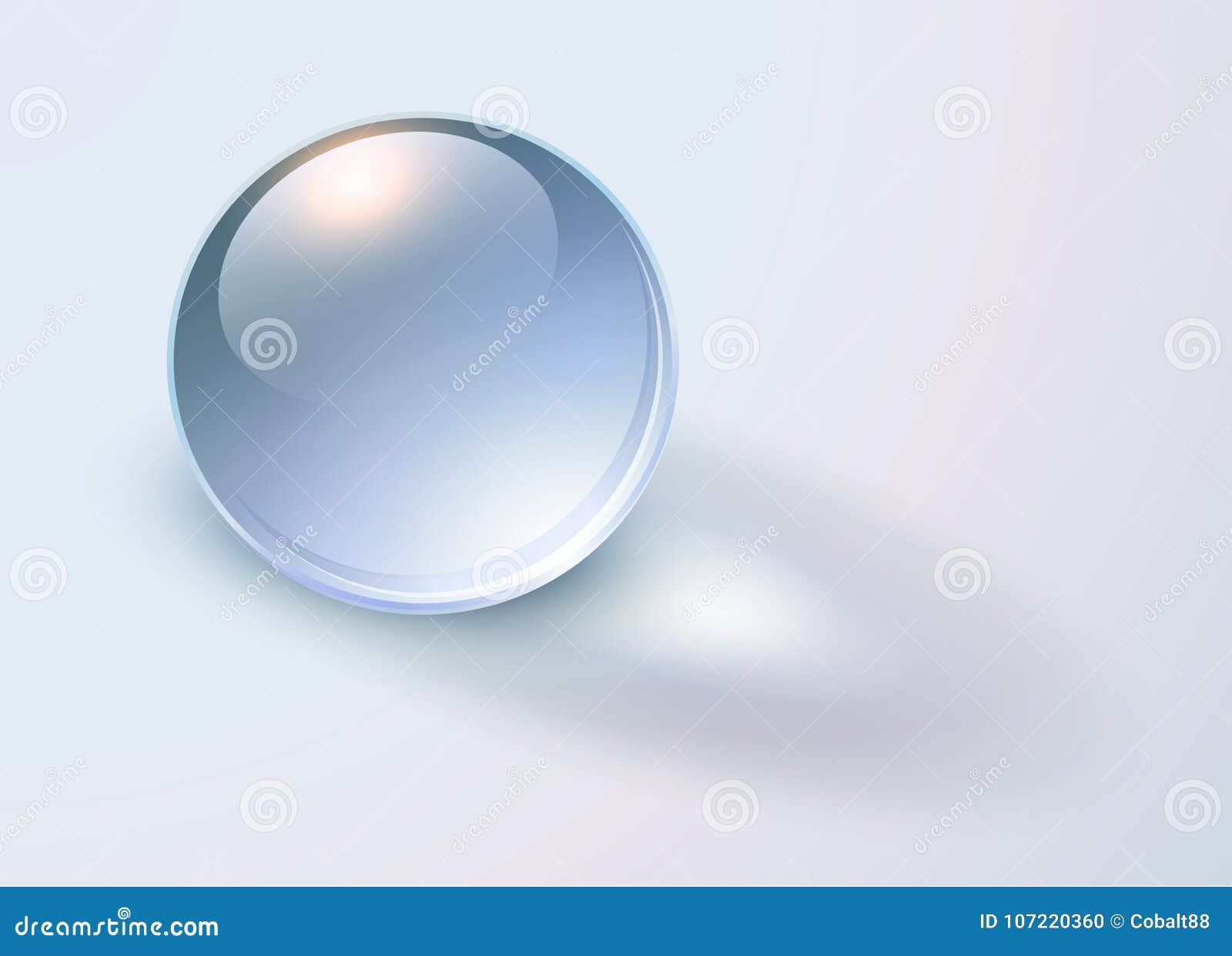 Background with Transparent Sphere Stock Vector - Illustration of ...