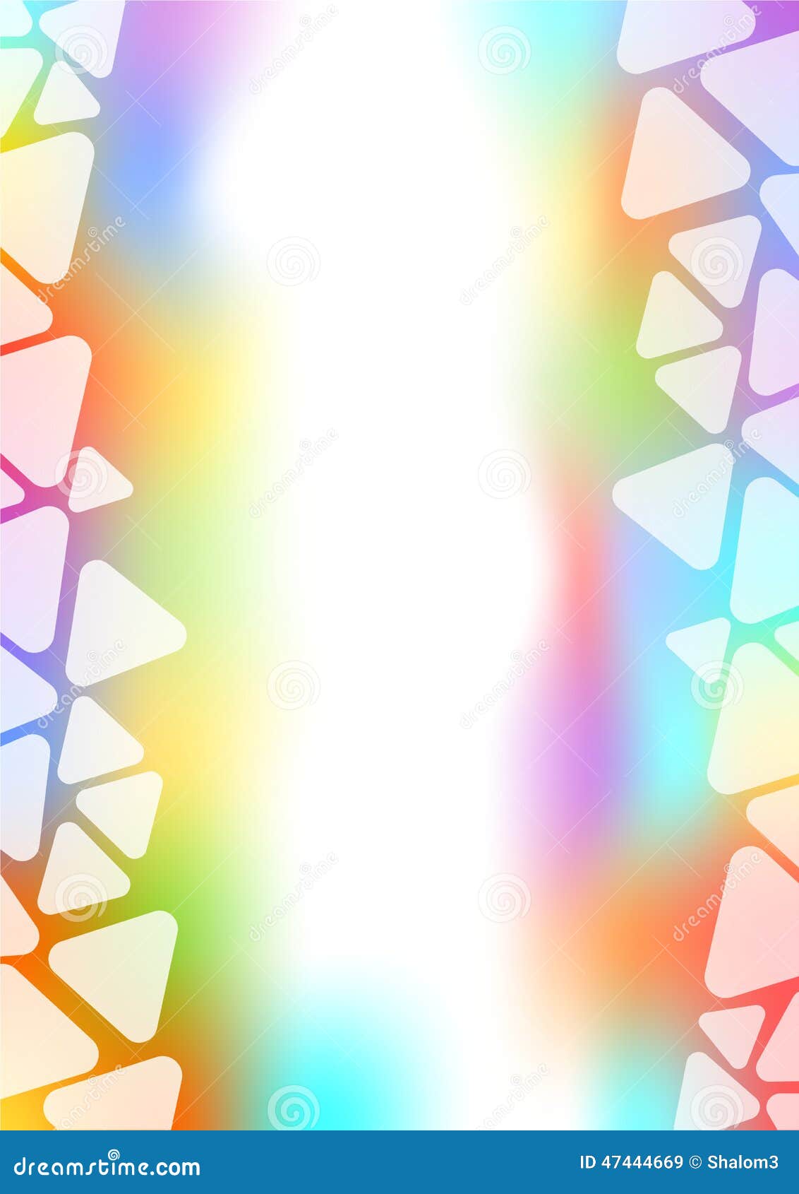 Background with Transparent Triangle Border on Pastel Area Stock Vector ...