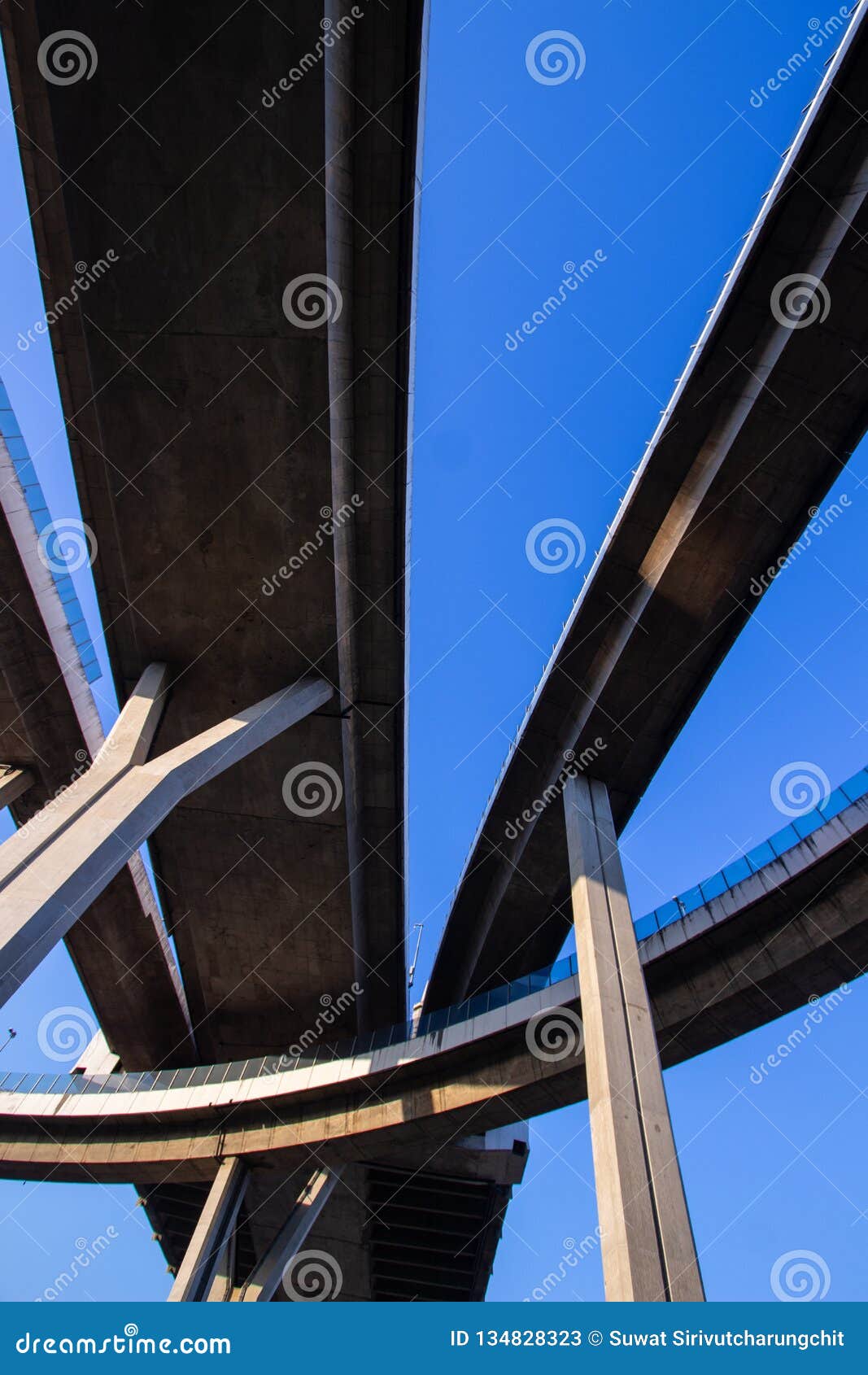 Complexity Expressway Bridge Stock Image - Image of intersection ...