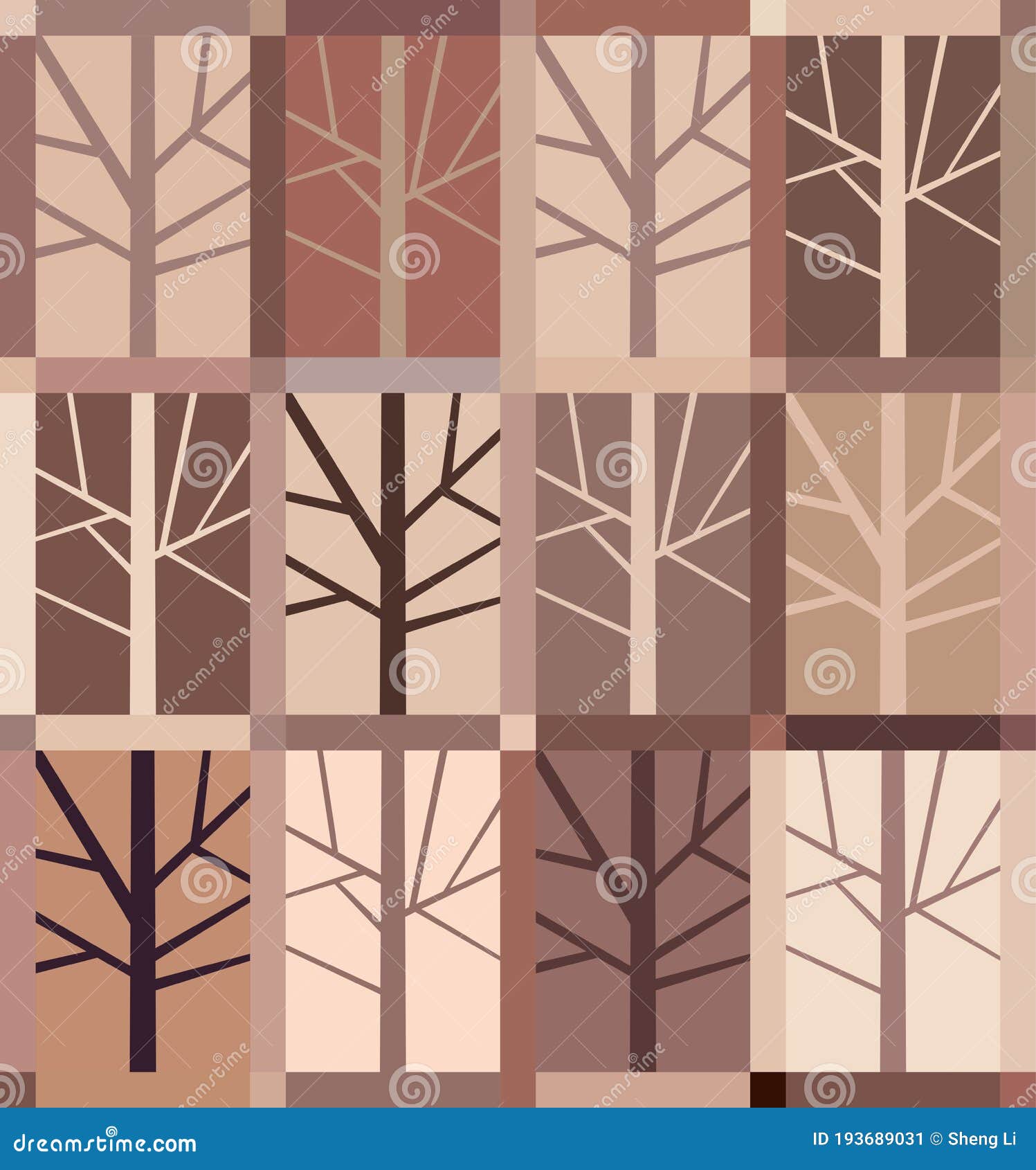 A Background of Tree Silhouette, Abstract Stock Vector - Illustration ...