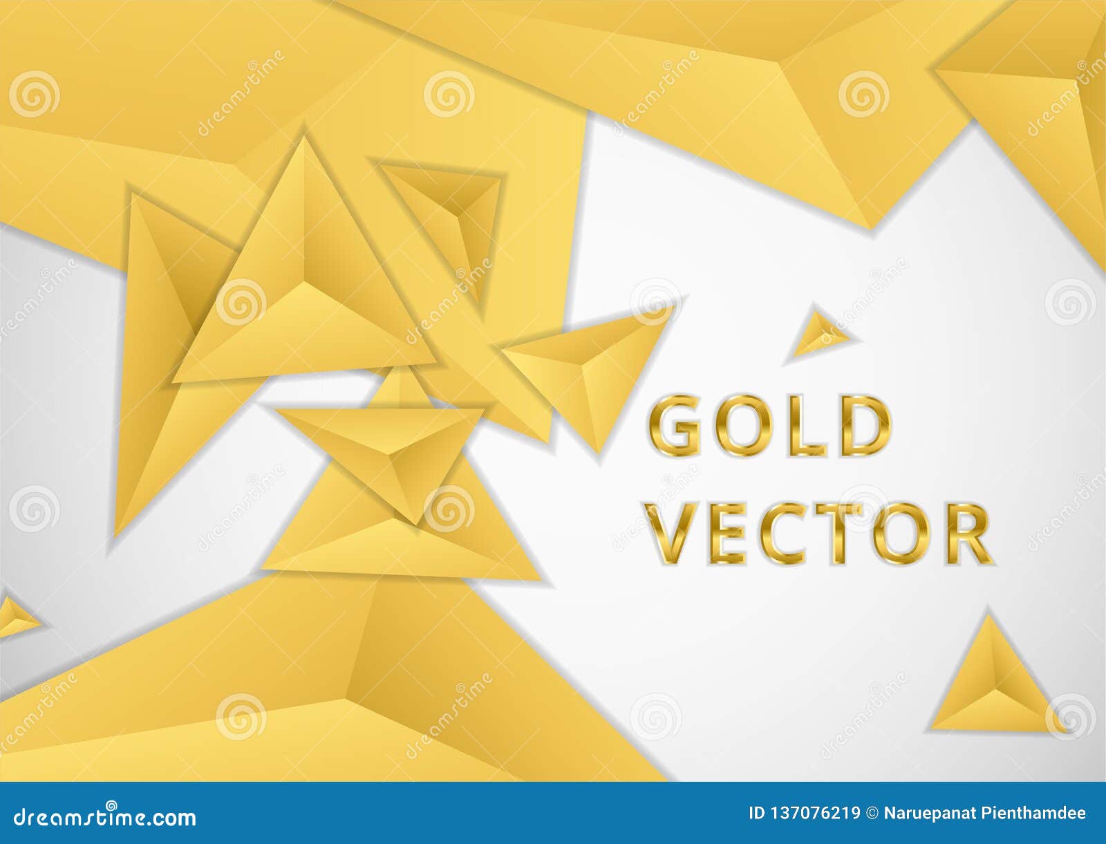 Triangle Gold Elements Background Stock Vector - Illustration of colour ...