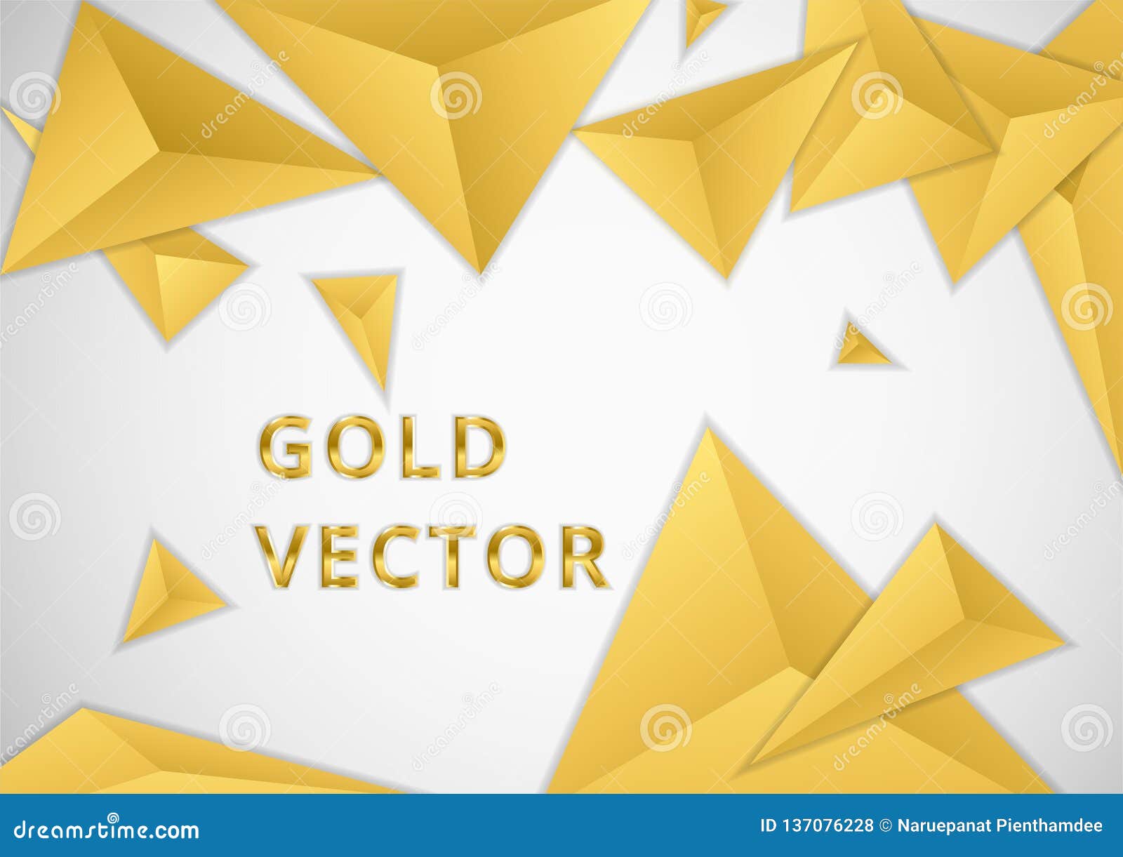 Triangle Gold Elements Background Stock Vector - Illustration of cool ...