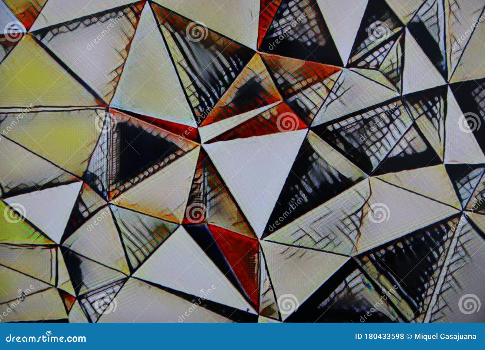 Background with Triangle Shapes and Textures Stock Photo - Image of ...