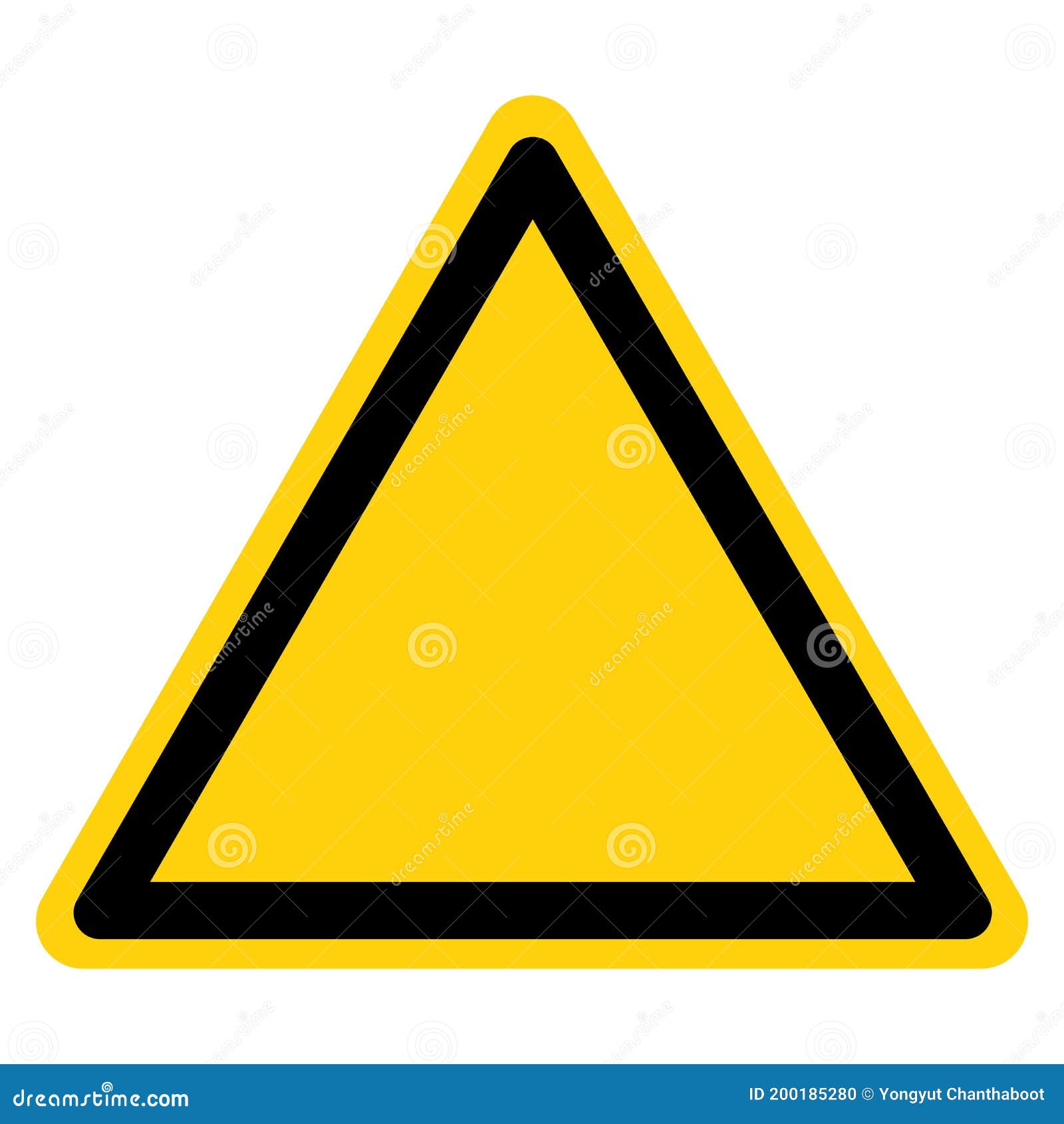 Background Triangle Warning Blank Symbol Sign,Vector Illustration ...