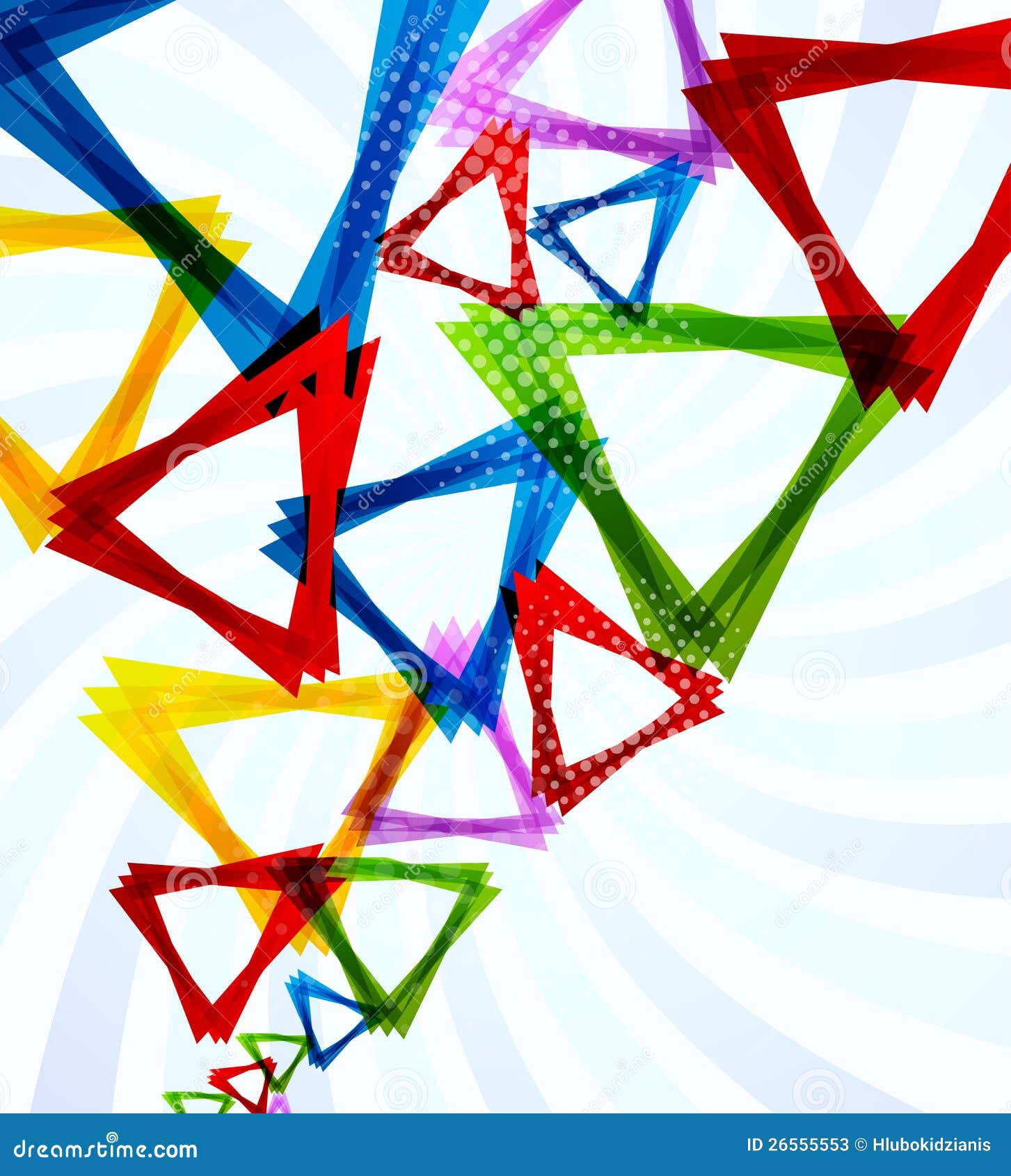 Background with triangles stock vector. Illustration of brochure - 26555553