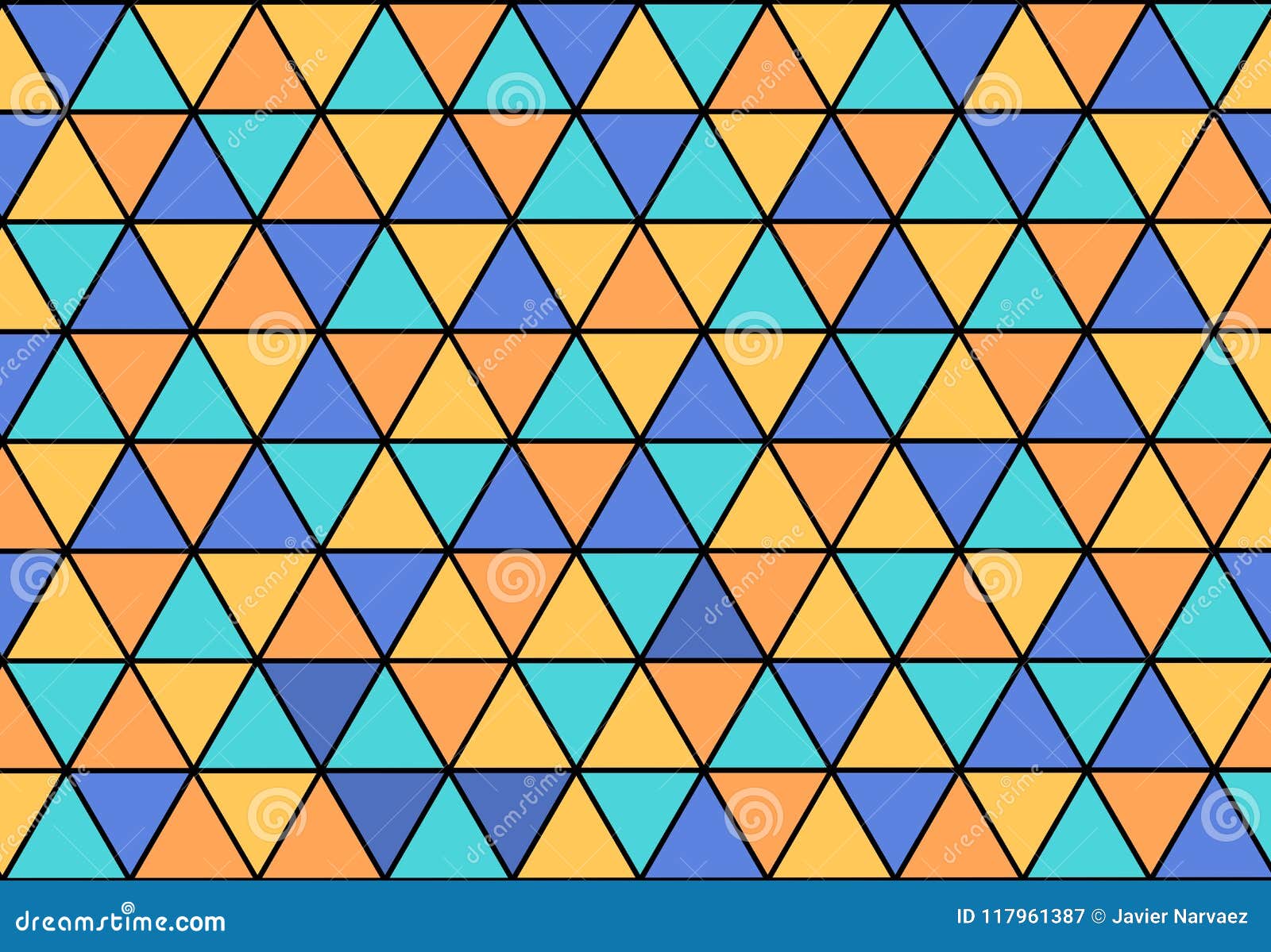 Background with Triangles in Four Colors Stock Vector - Illustration of ...