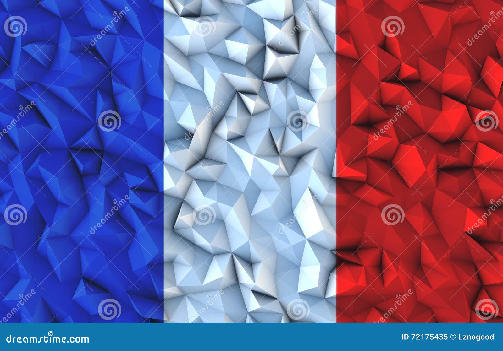 Background from Triangles with French Flag Stock Illustration ...