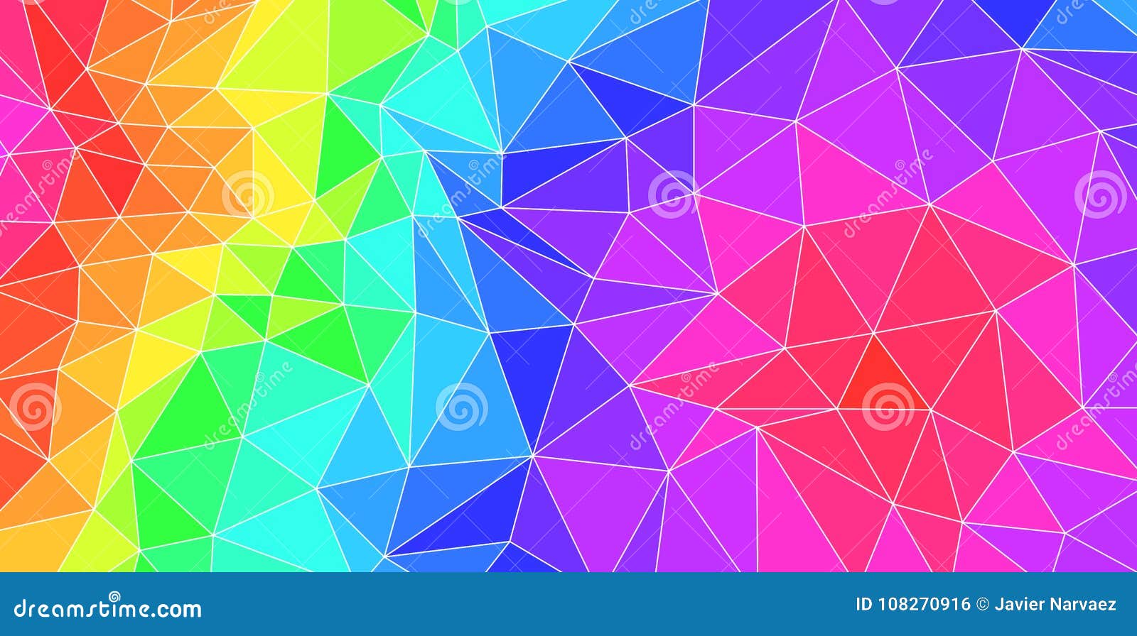 Background with Triangles in Many Colors Disorder Stock Vector ...