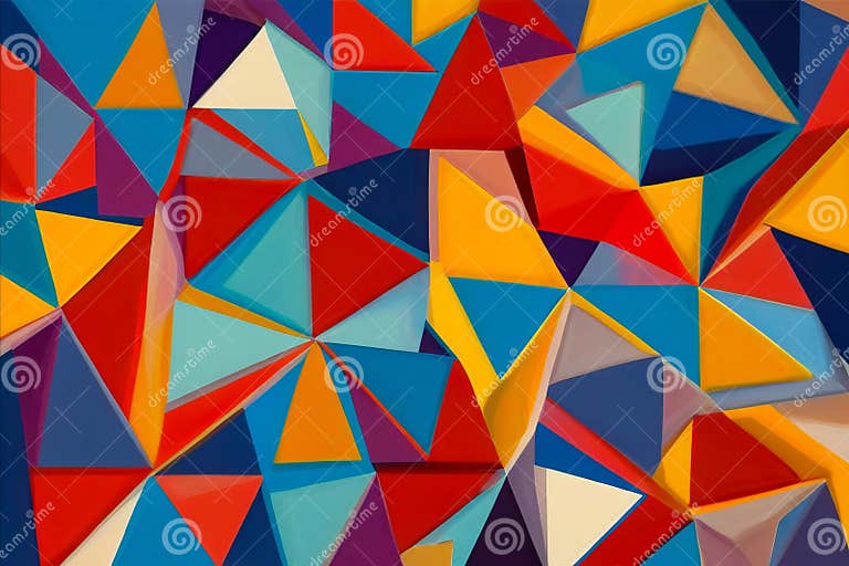 Background Triangles Playful Triangles with Irregular Edges Stock Image ...