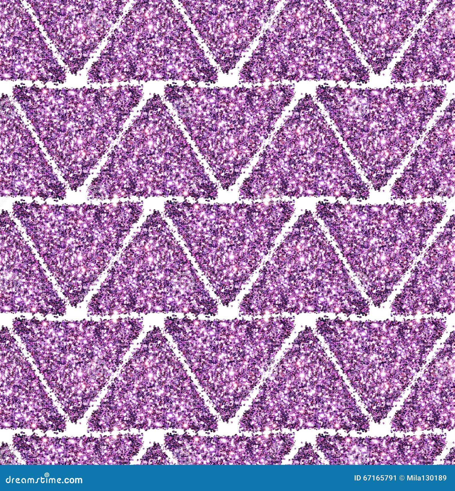 Background with Triangles of Purple Glitter, Seamless Pattern Stock ...