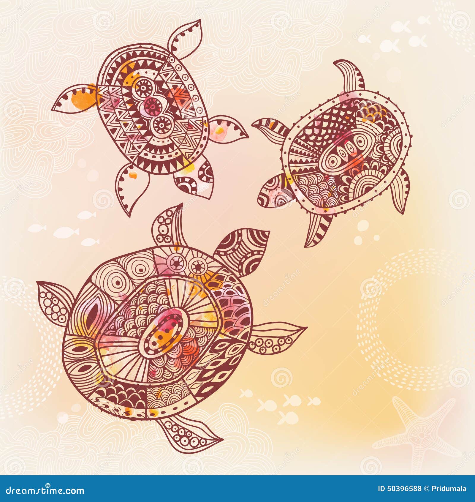 Sea Turtle. Vector Drawing Icon | CartoonDealer.com #193555199