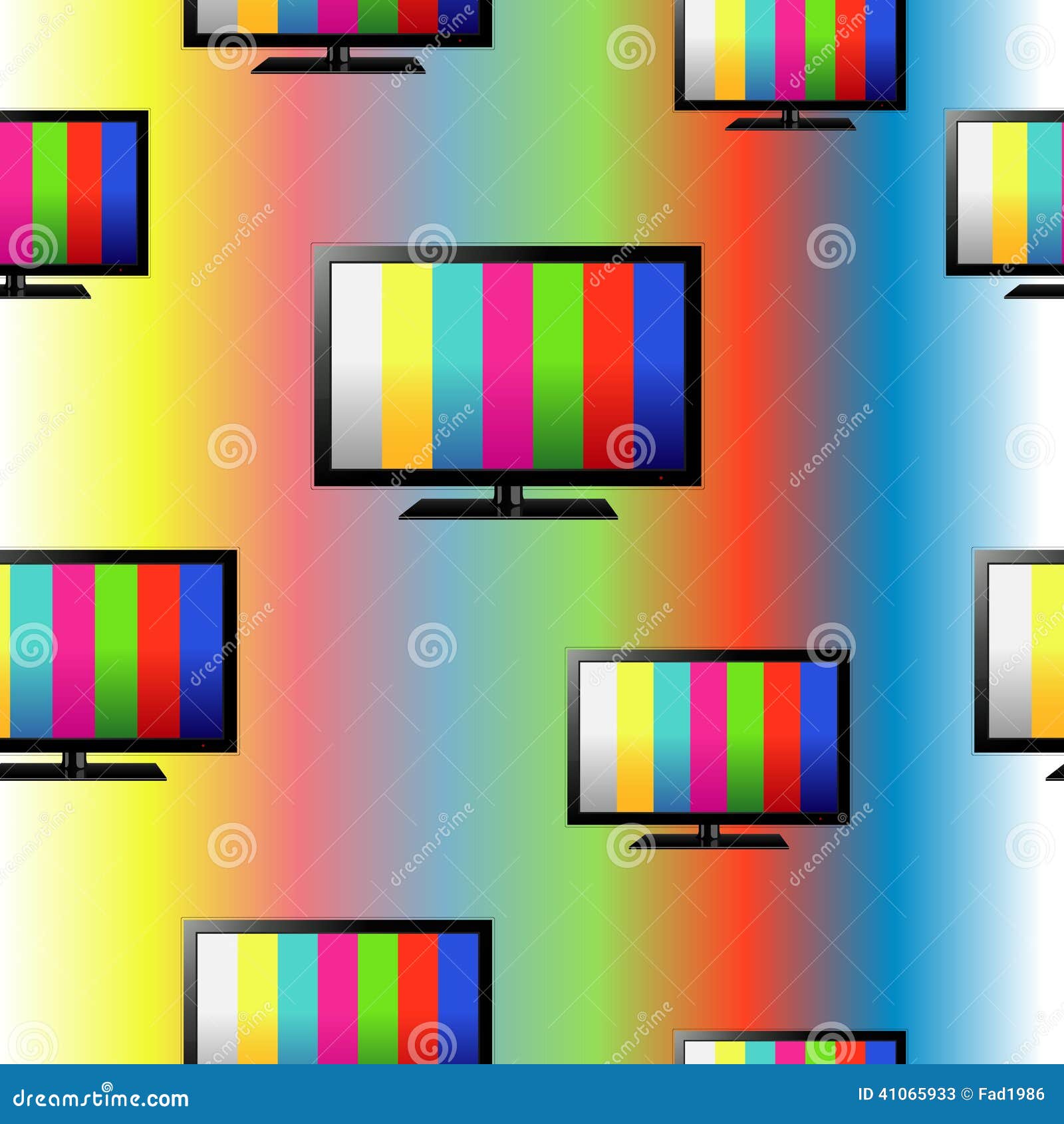 Background with TV set stock vector. Illustration of cinema - 41065933